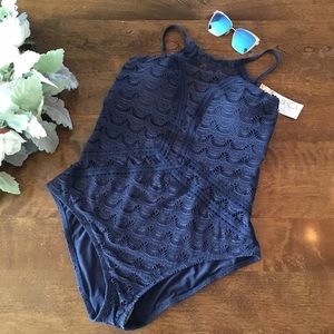 BECCA | Swim | Becca Plus Size High Neck One Piece Swimsuit | Poshmark